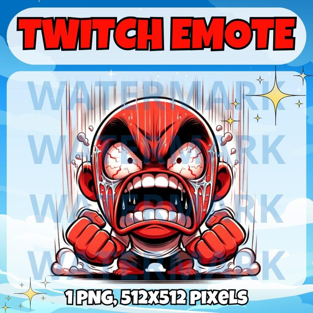 Rage Twitch Emote - Funny Emote for Twitch Discord Youtube Kick Streams ...
