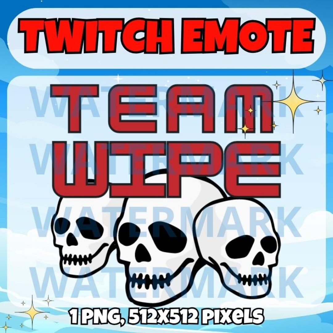 Team Wipe Twitch Emote Funny Emote for Twitch Discord Youtube Kick ...