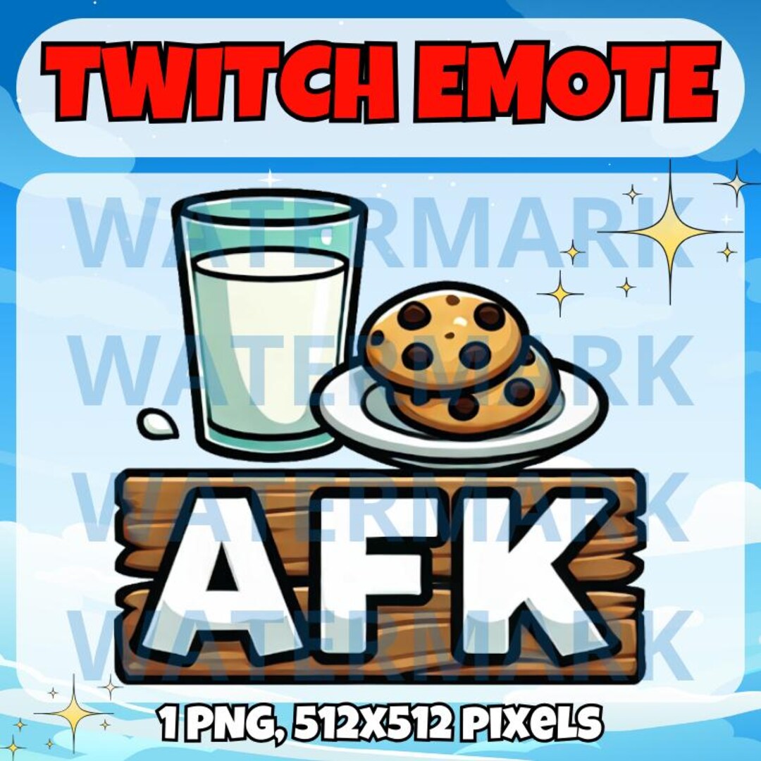 Christmas AFK Twitch Emote - Funny Emote for Twitch Discord Youtube ...