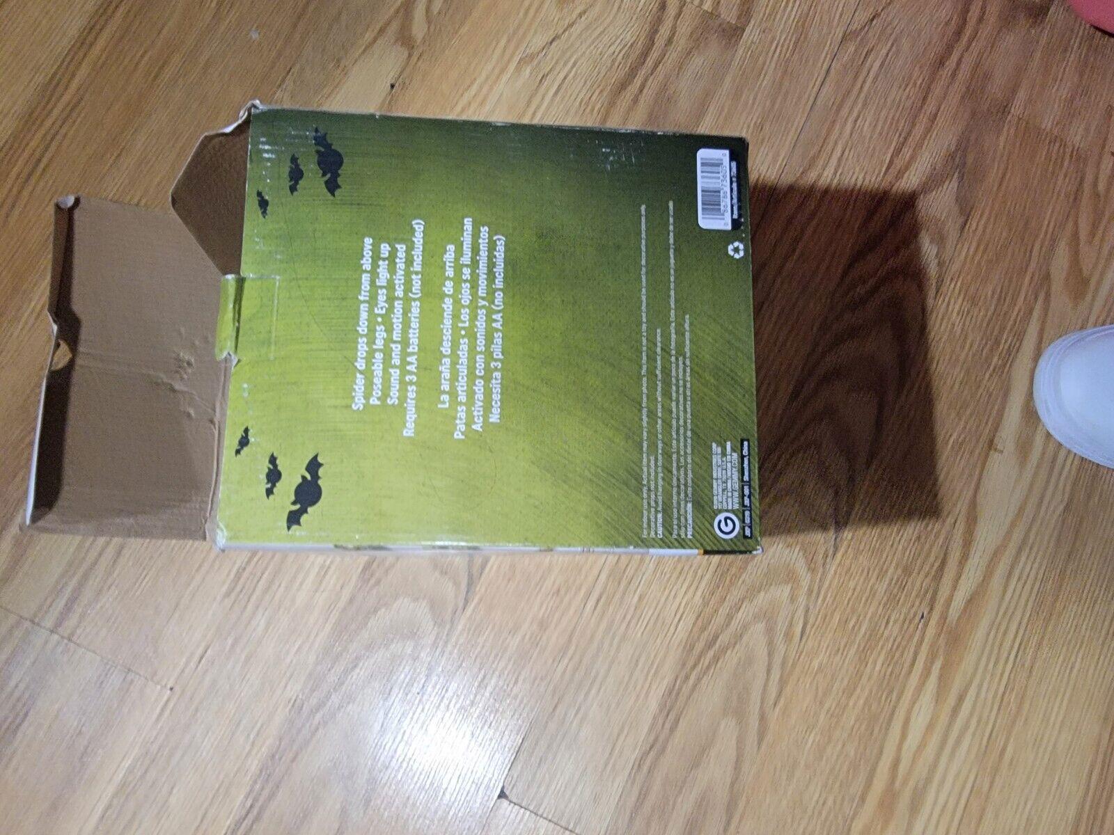 Gemmy Dropping Spider Animated Sounds Lights Motion Tested & Works - Etsy