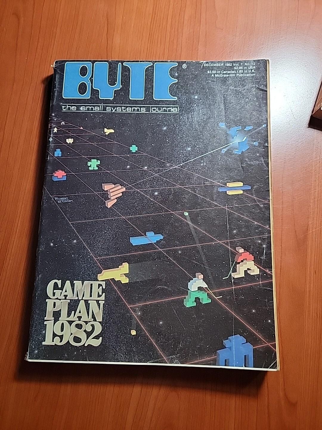 Vintage Byte Magazine December 1982 : Game Plan 1982 - Etsy
