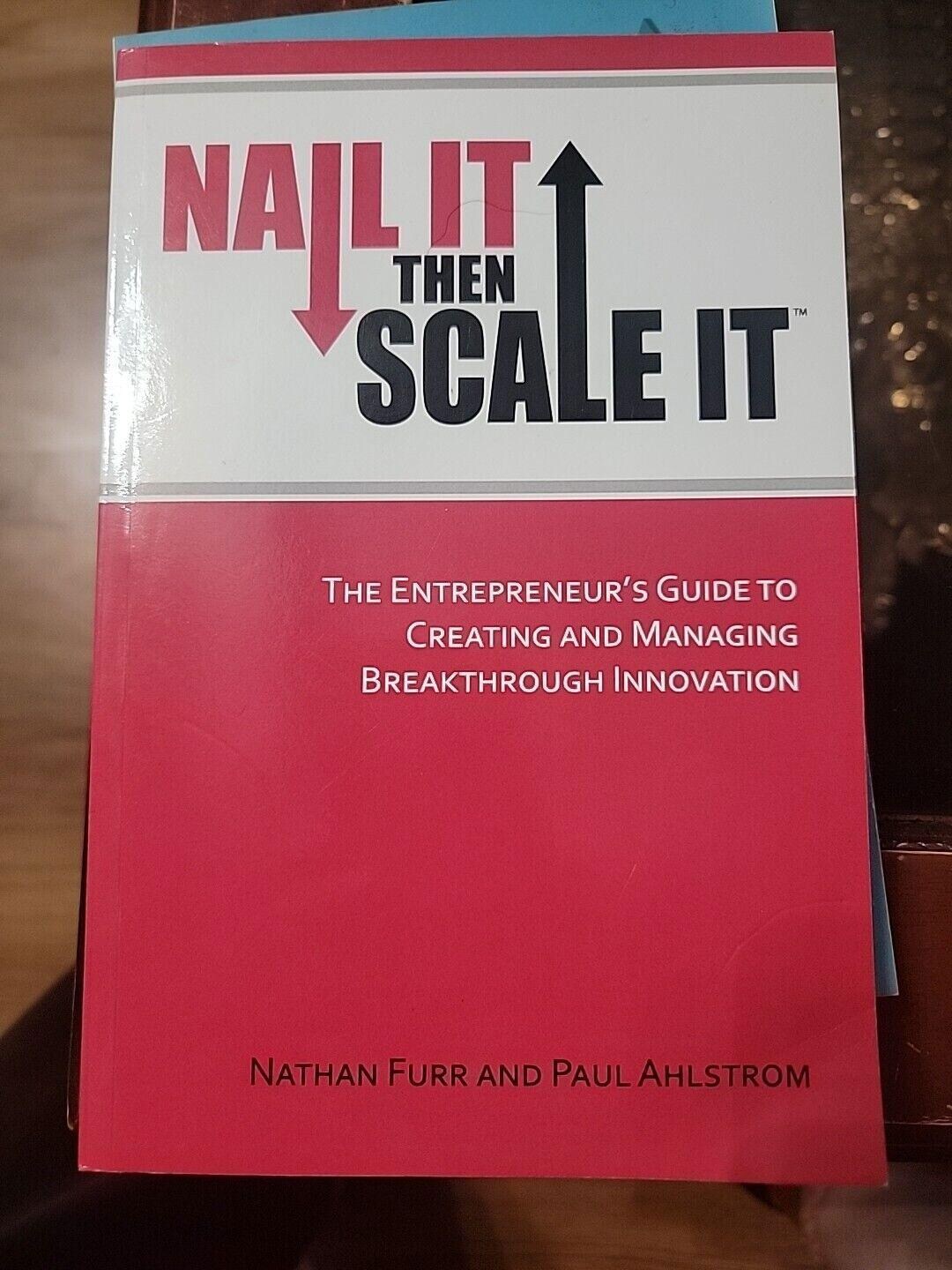 Nathan Furr Paul Ahlstrom Nail It Then Scale It (paperback) (UK IMPORT) - Etsy