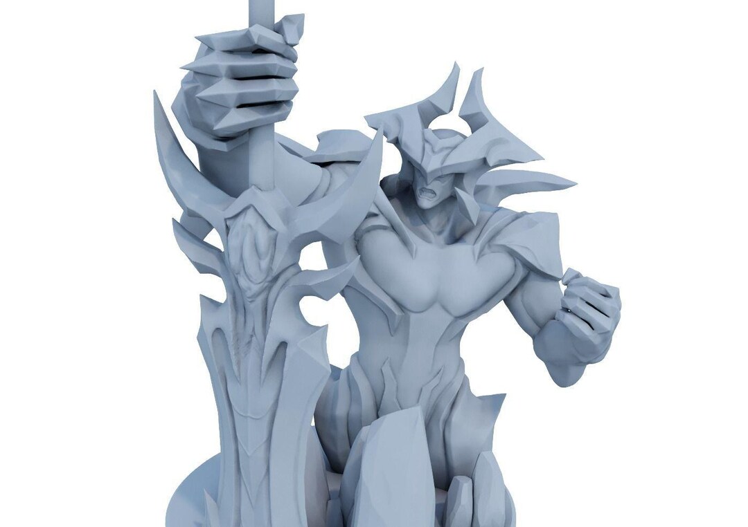 3D Printed Aatrox League of Legends Statue, Lol Figurine, Status From ...