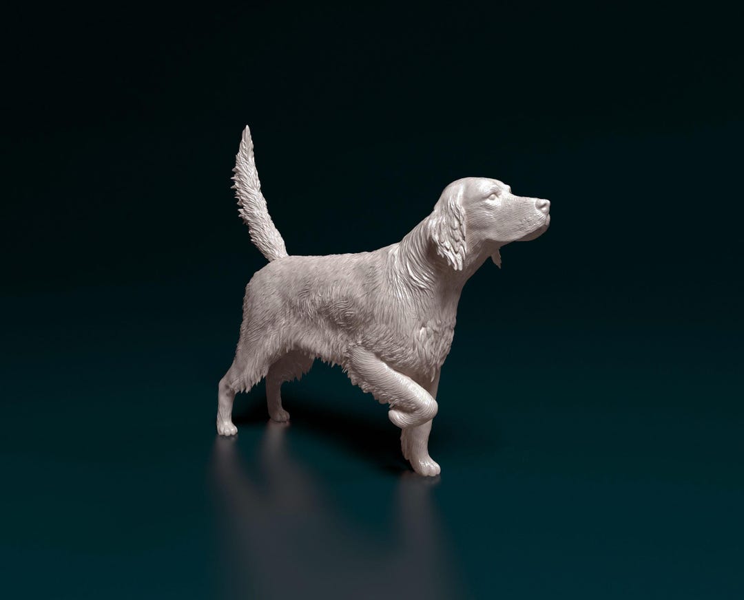 L English Setter Dog Figurine, Miniature Statue, Home Decoration ...