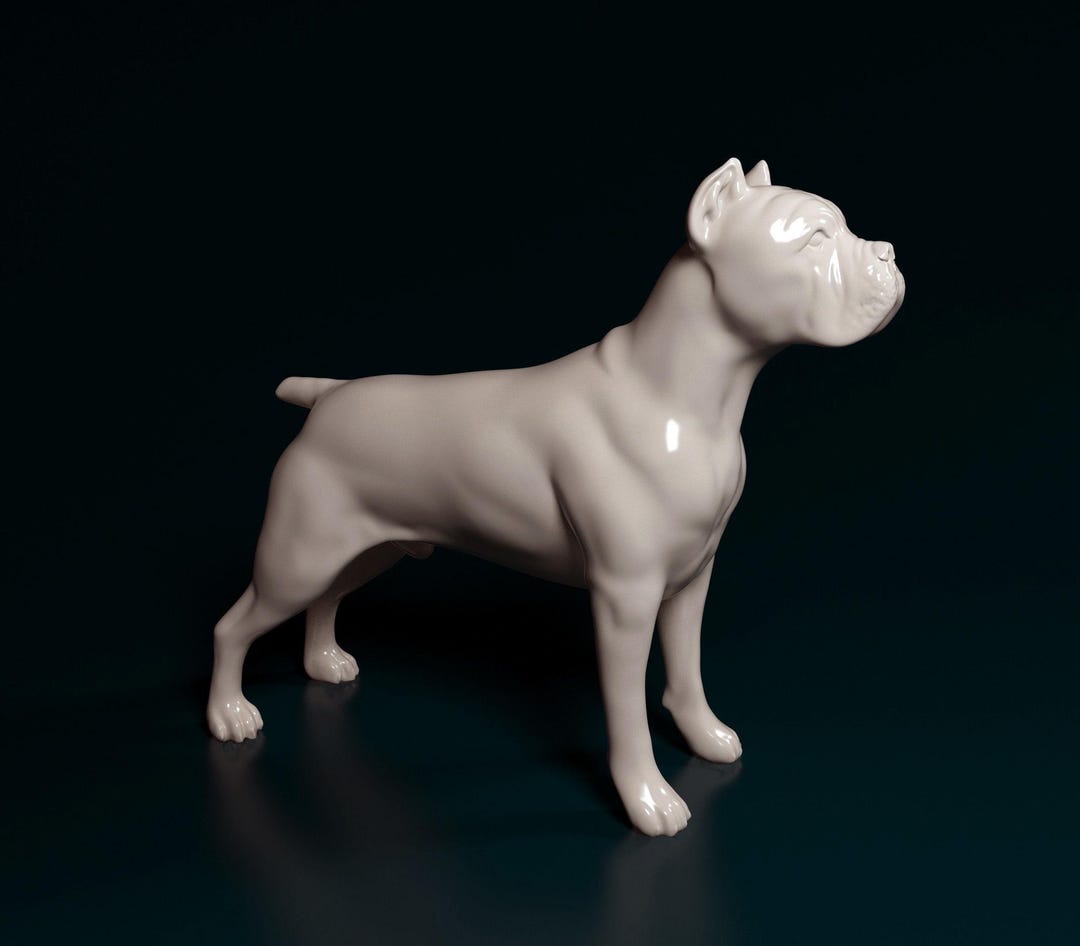3D Printed Cane Corso Dog Statue, Miniature Dog Statue, Dog Home ...