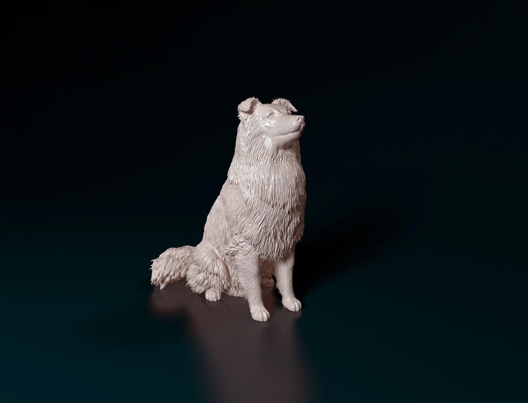 3D Printed Sheltie Dog Statue, Miniature Dog Statue, Dog Home ...