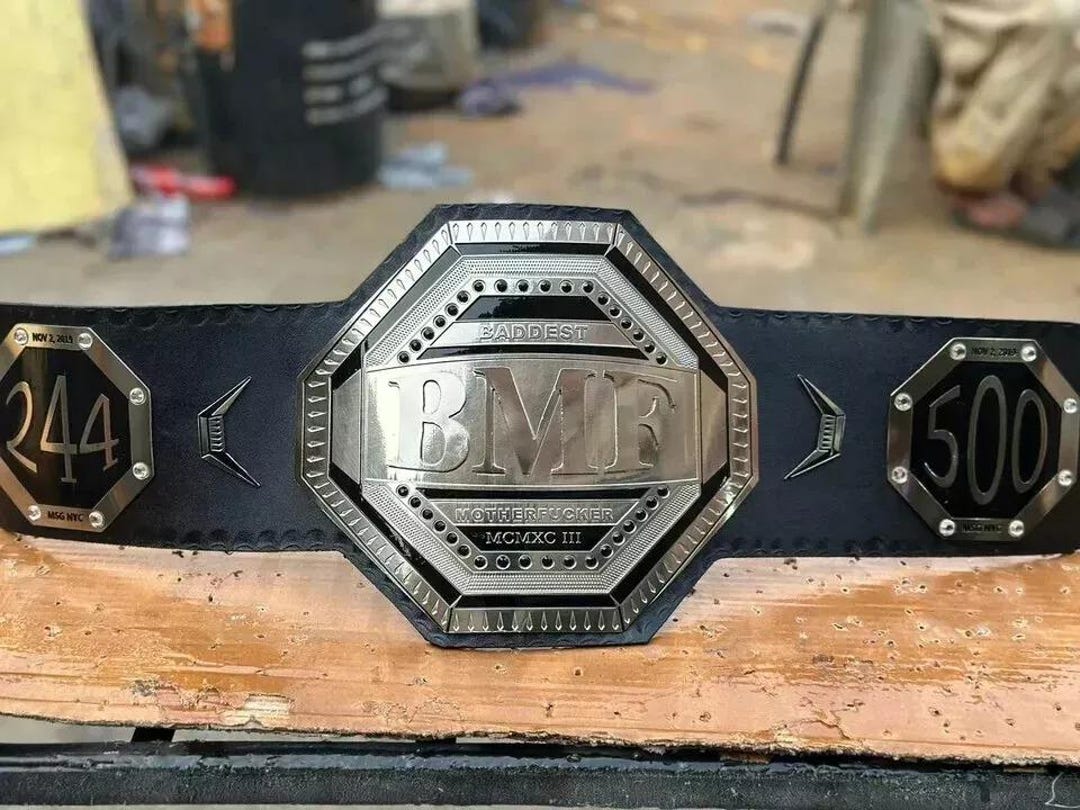 NEW UFC BMF Replica Title Belt Championship Adult Size Brass 2MM 4MM - Etsy