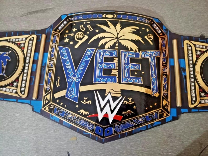 YEET Heavyweight Wrestling Championship Title Replica Belt 2MM & 4MM ...