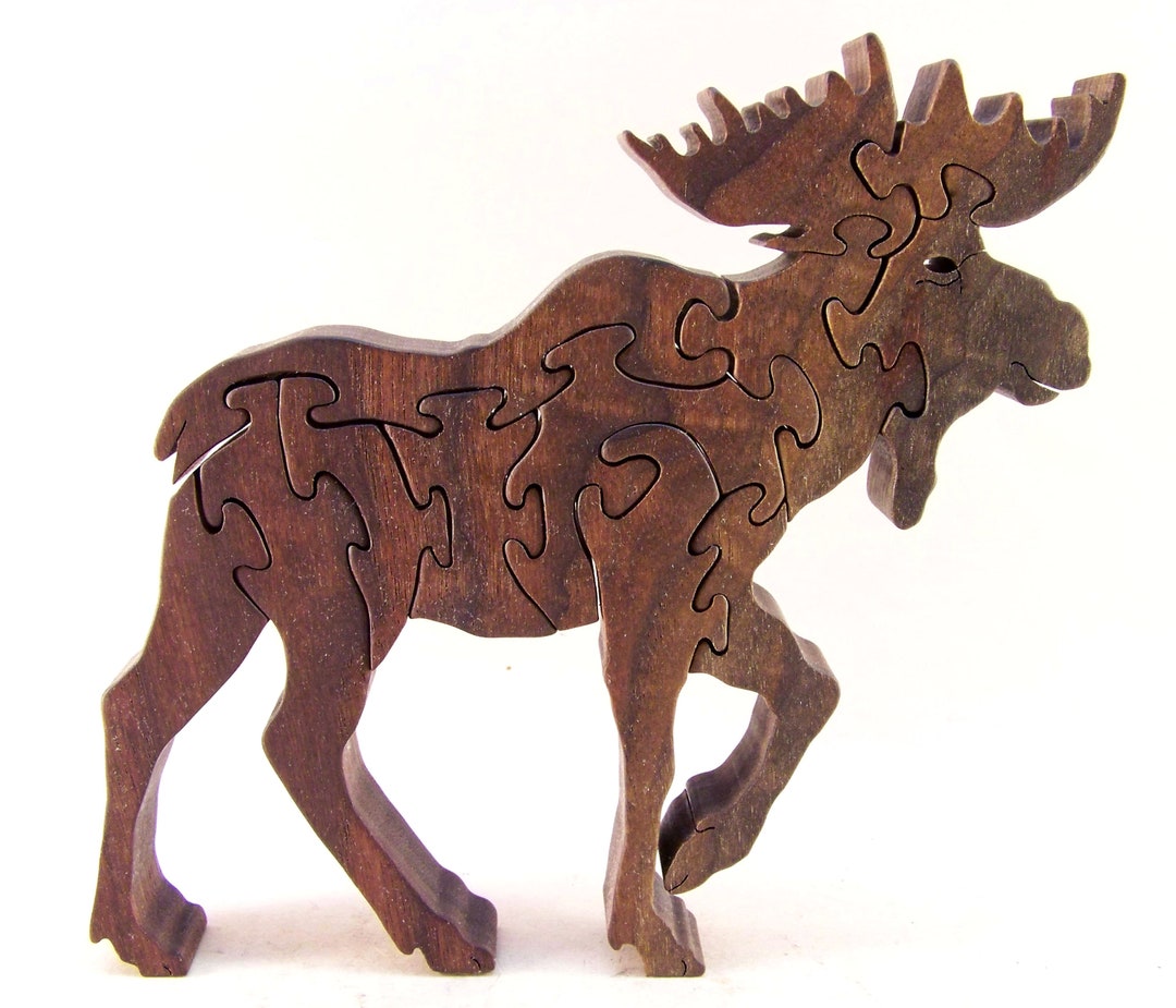 Moose Wood Puzzle - Etsy