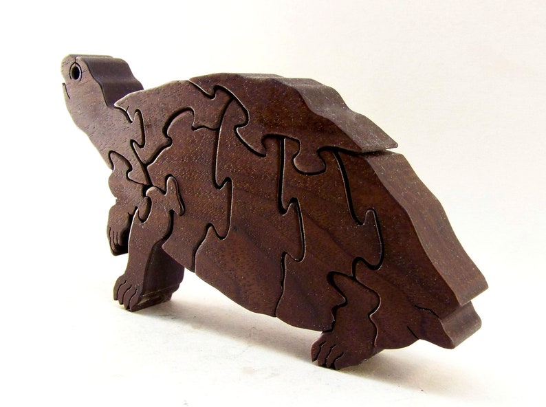 Turtle Wood Puzzle - Etsy