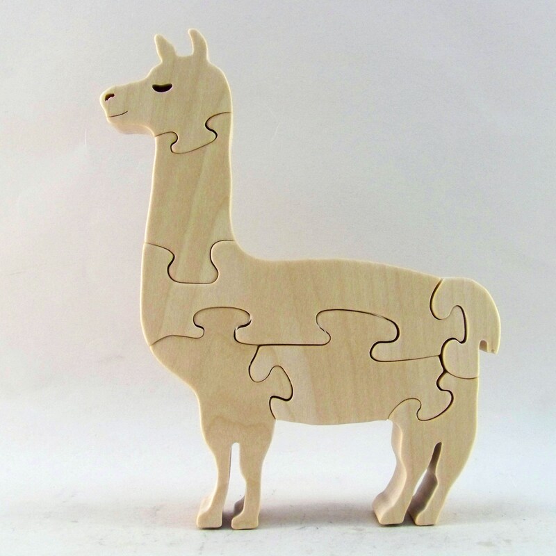 Llama Wooden Puzzle - Etsy
