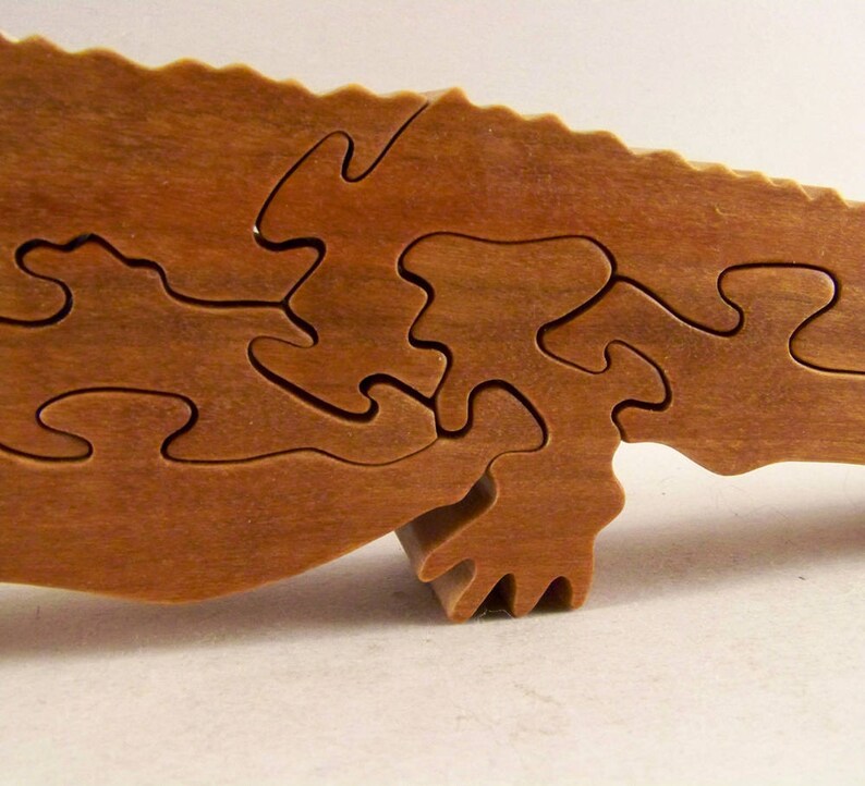 Alligator Wood Puzzle | Etsy