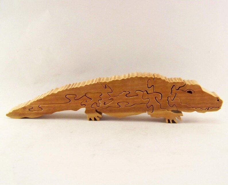 Alligator Wood Puzzle | Etsy