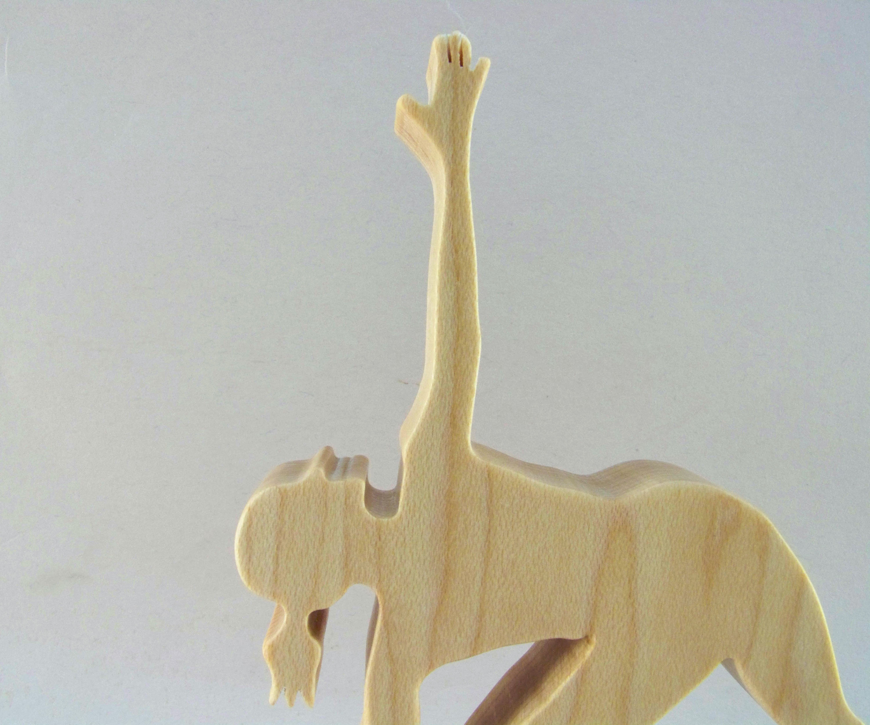 Triangle Yoga Pose Figurine trikonasana - Etsy