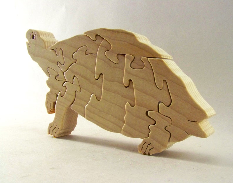 Turtle Wood Puzzle - Etsy