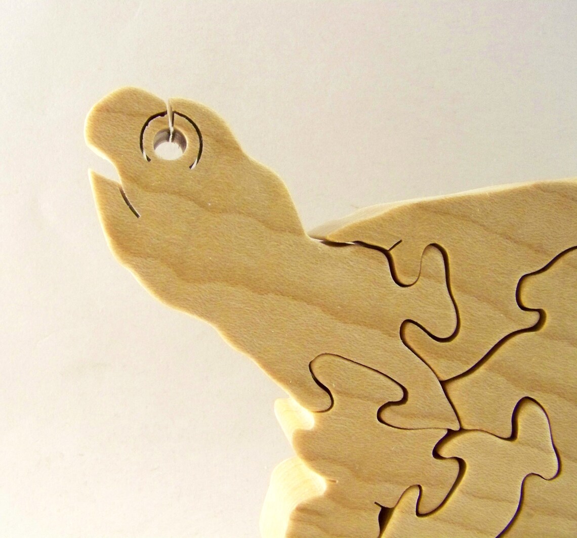 Turtle Wood Puzzle - Etsy
