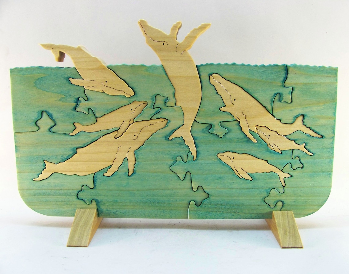 Whale Family Puzzle - Etsy