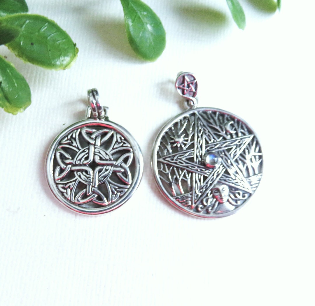Sterling Goddess Tree of Life Pentacle Pendant or Sterling Celtic ...