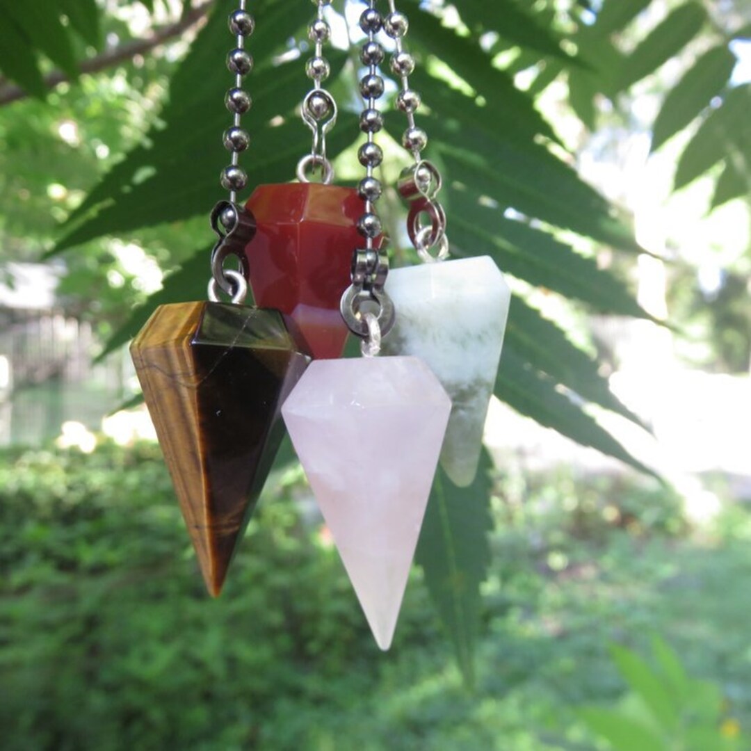 Gemstone Pendulum Fan or Light Pulls - Etsy