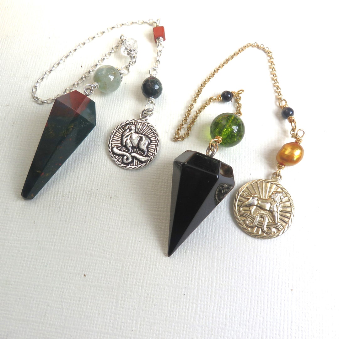 Zodiac Pendulum, Aries Pendulum, Leo Pendulum, Sterling Charms ...