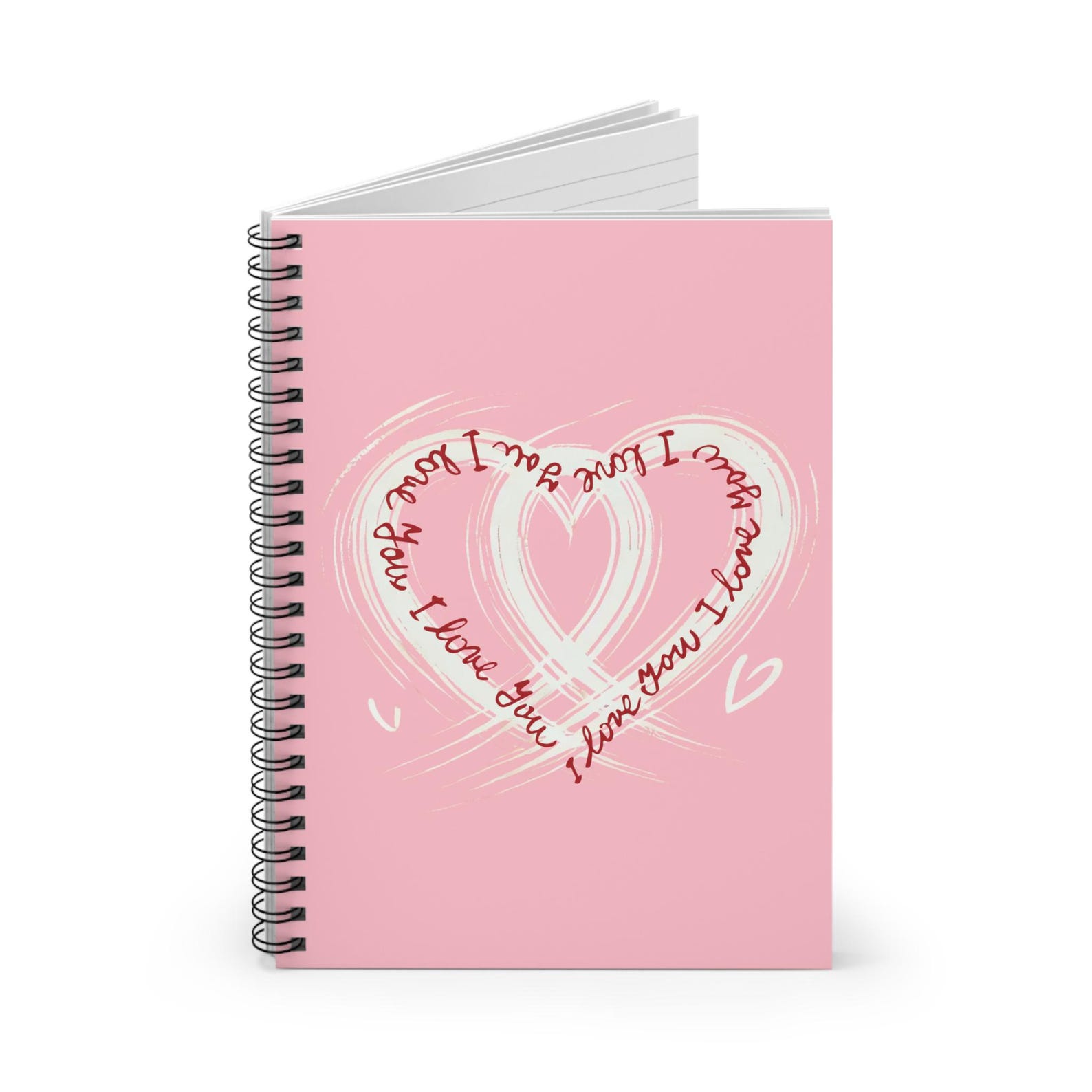 Personalized Spiral Notebook Ruled Line. Romantic Gift for Couples ...