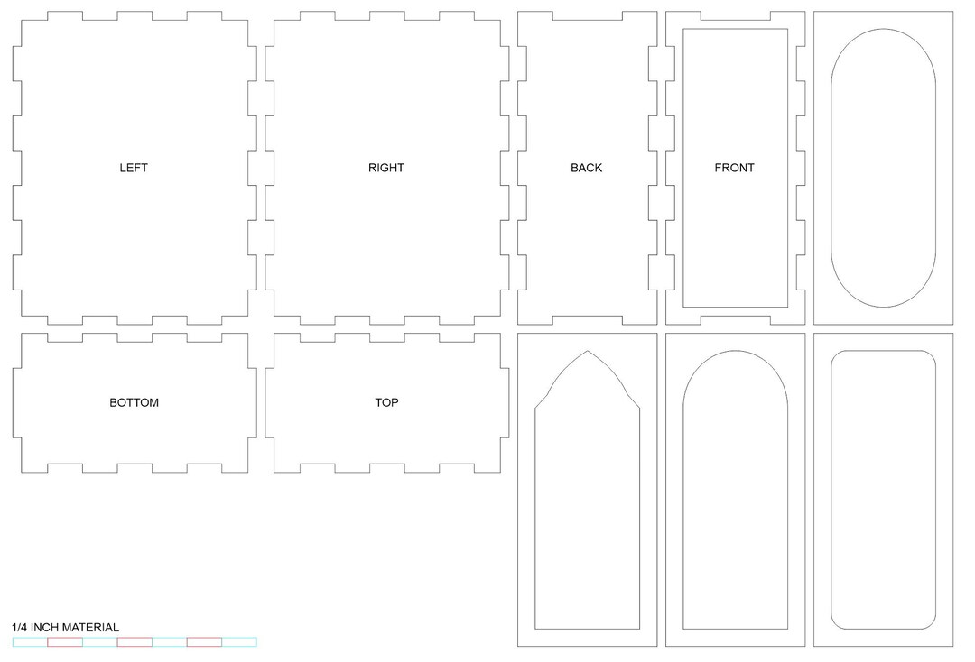 Book Nook SVG 3mm & 1/4 Inch - Etsy