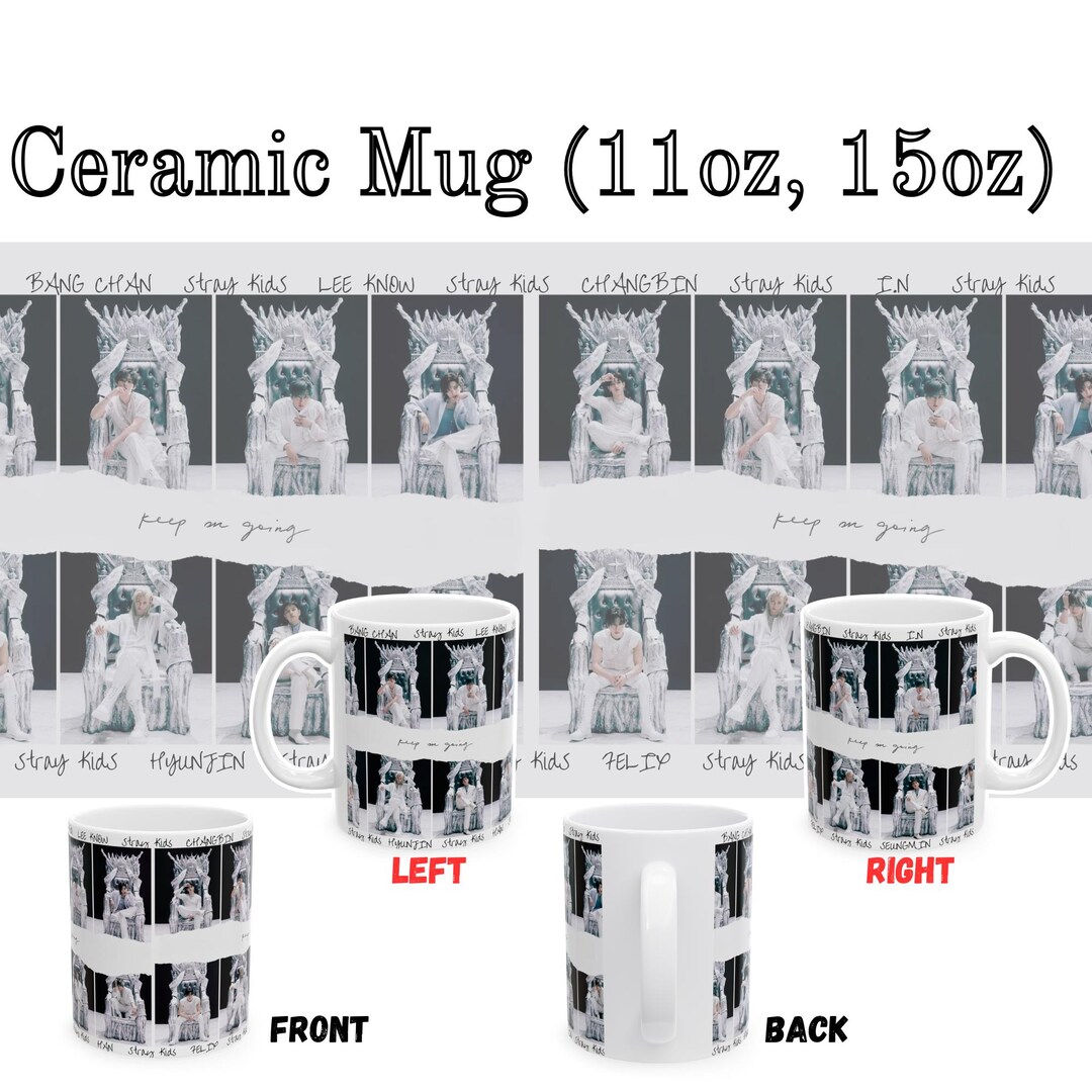 STRAY KIDS Ceramic Mug - Kpop Coffee Cup, Music Lover Mugs, Kpop Fan ...