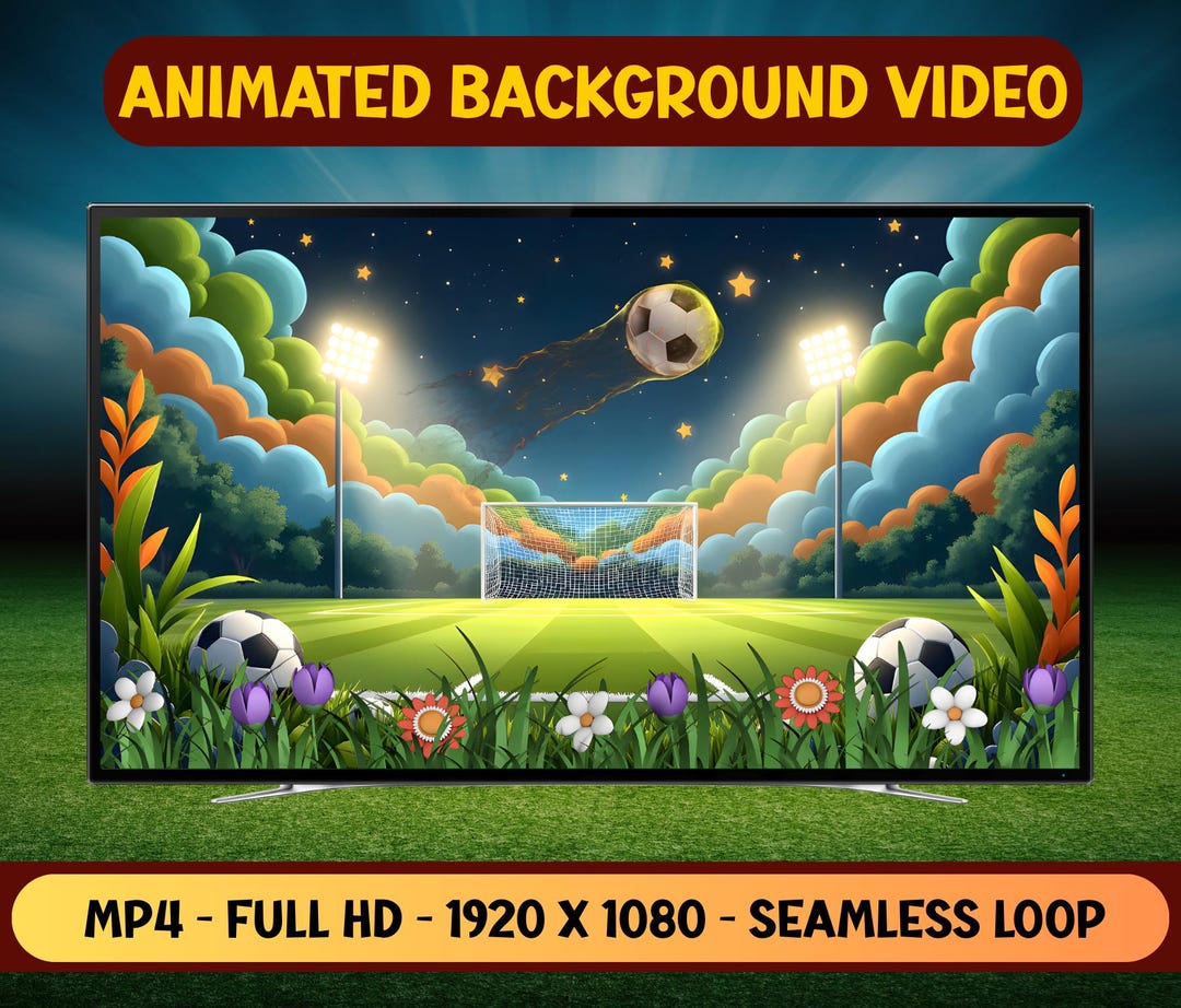 Magical Soccer Field - Animated Background Video - Seamless Loop ...