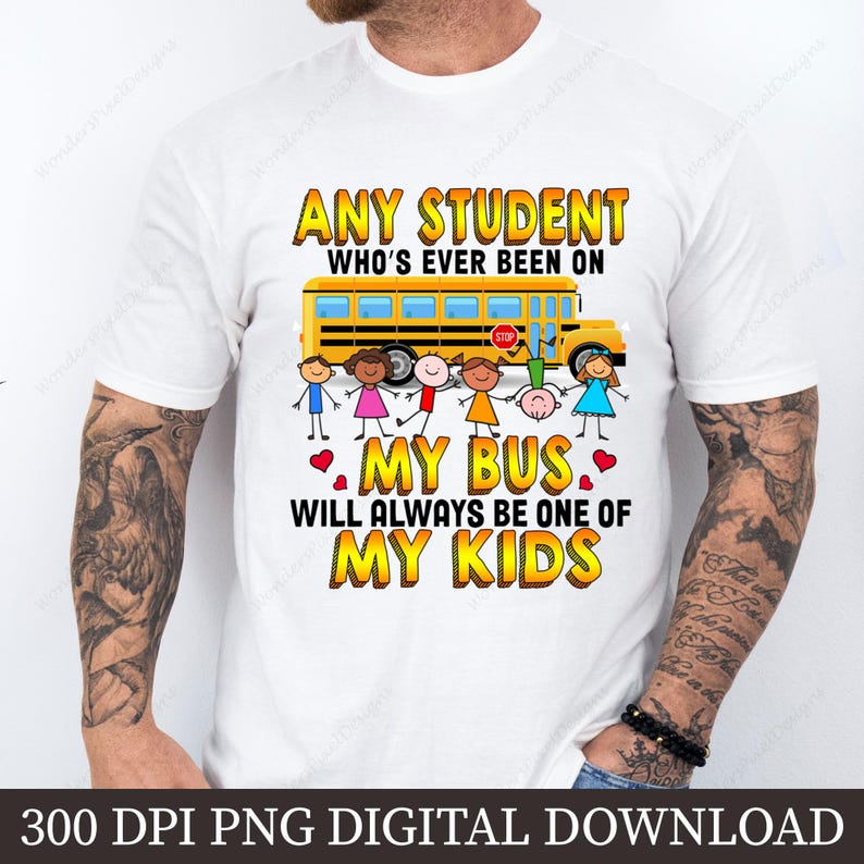 School Bus Driver PNG, School Bus Driver Sublimation, Bus Driver Shirt ...