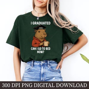 Graduation PNG, Funny Graduation Sublimation, Capybara Graduation Art ...