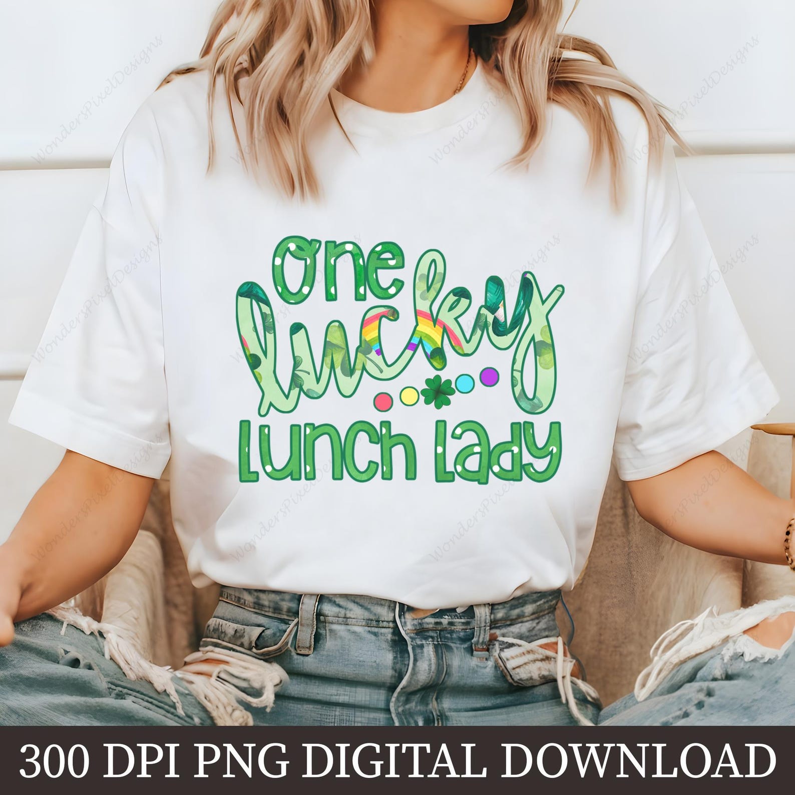 Lucky Lunch Lady St Patrick's Day Design (digital Download) - Etsy