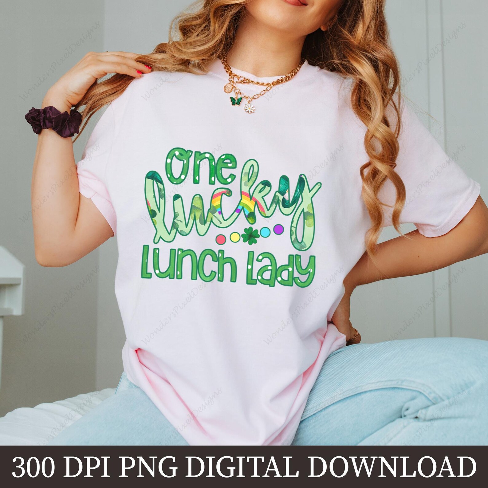 Lucky Lunch Lady St Patrick's Day Design (digital Download) - Etsy