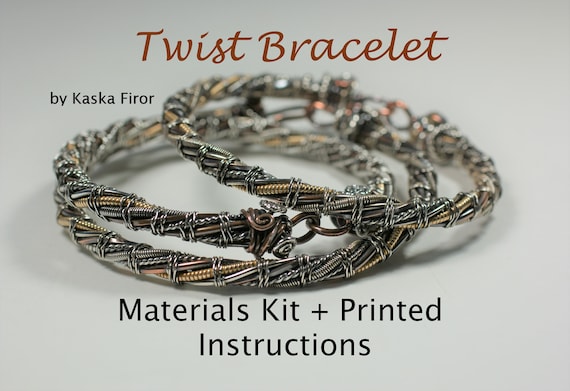 Jewelry Kit and Tutorial Wire Weaving Tutorial Bracelet | Etsy