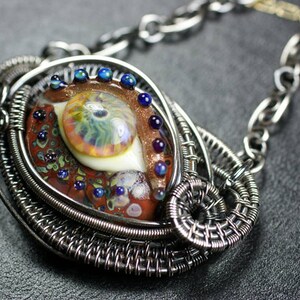 Dramatic Eye Pendant Tutorial - Wire Weaving Tutorial - Step by Step ...