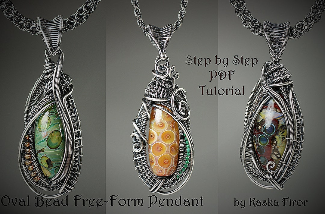 Jewelry Tutorial - Wire Weaving Tutorial - Pendant Tutorial - Step by ...