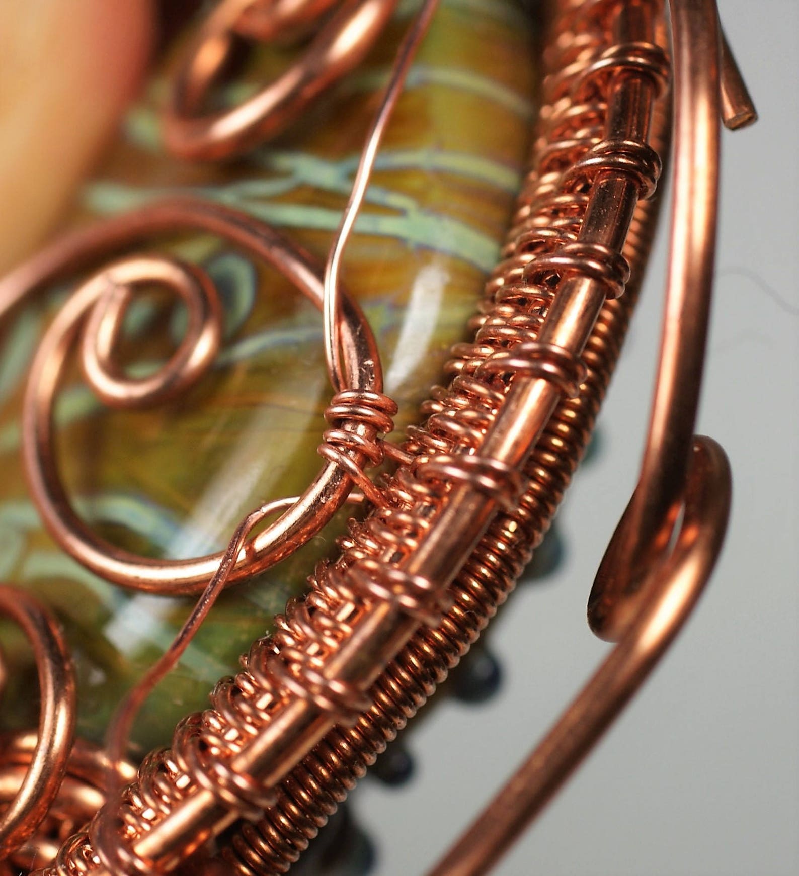 Dramatic Eye Pendant Tutorial - Wire Weaving Tutorial - Step by Step ...