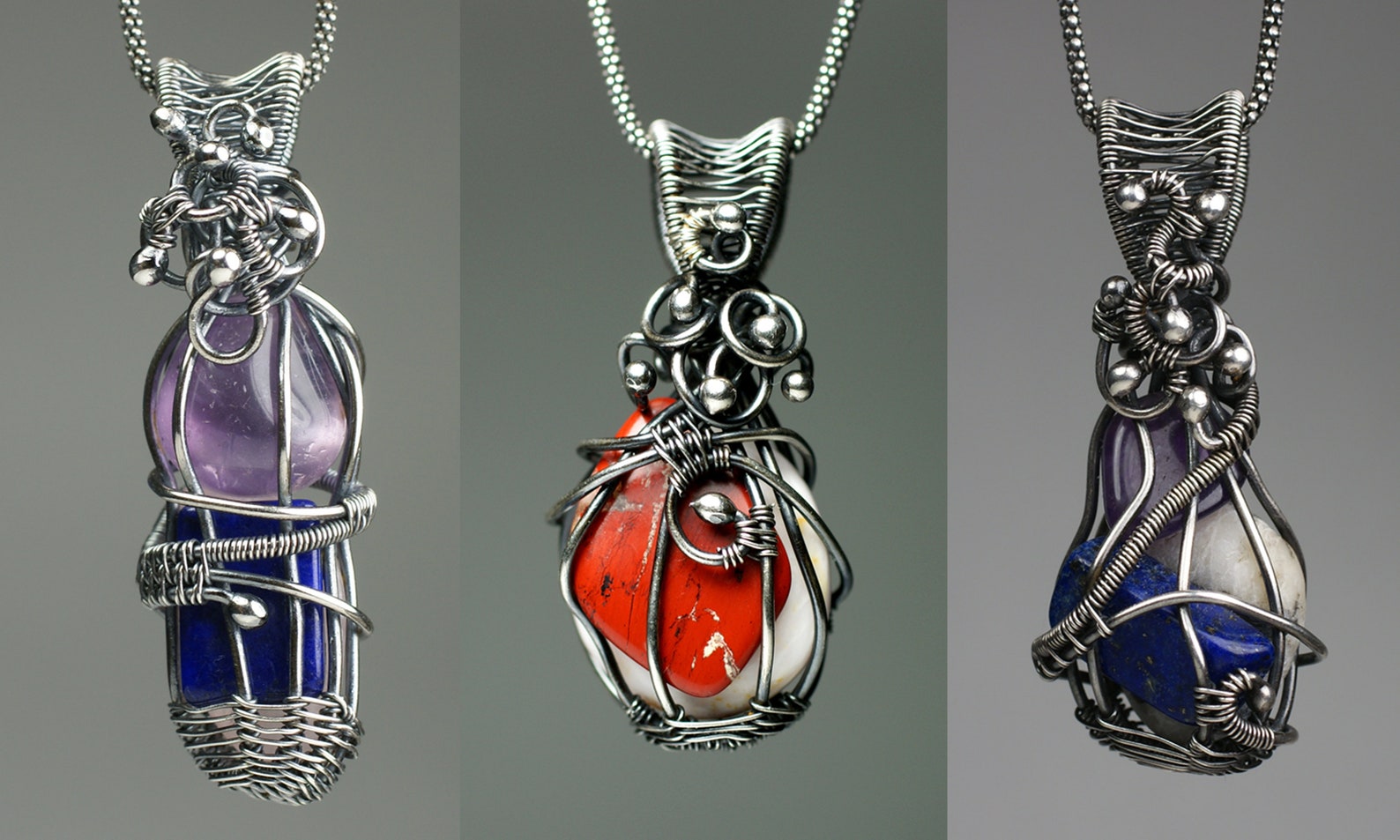 Pendant Tutorial and Materials Kit Wire Weaving Step by - Etsy