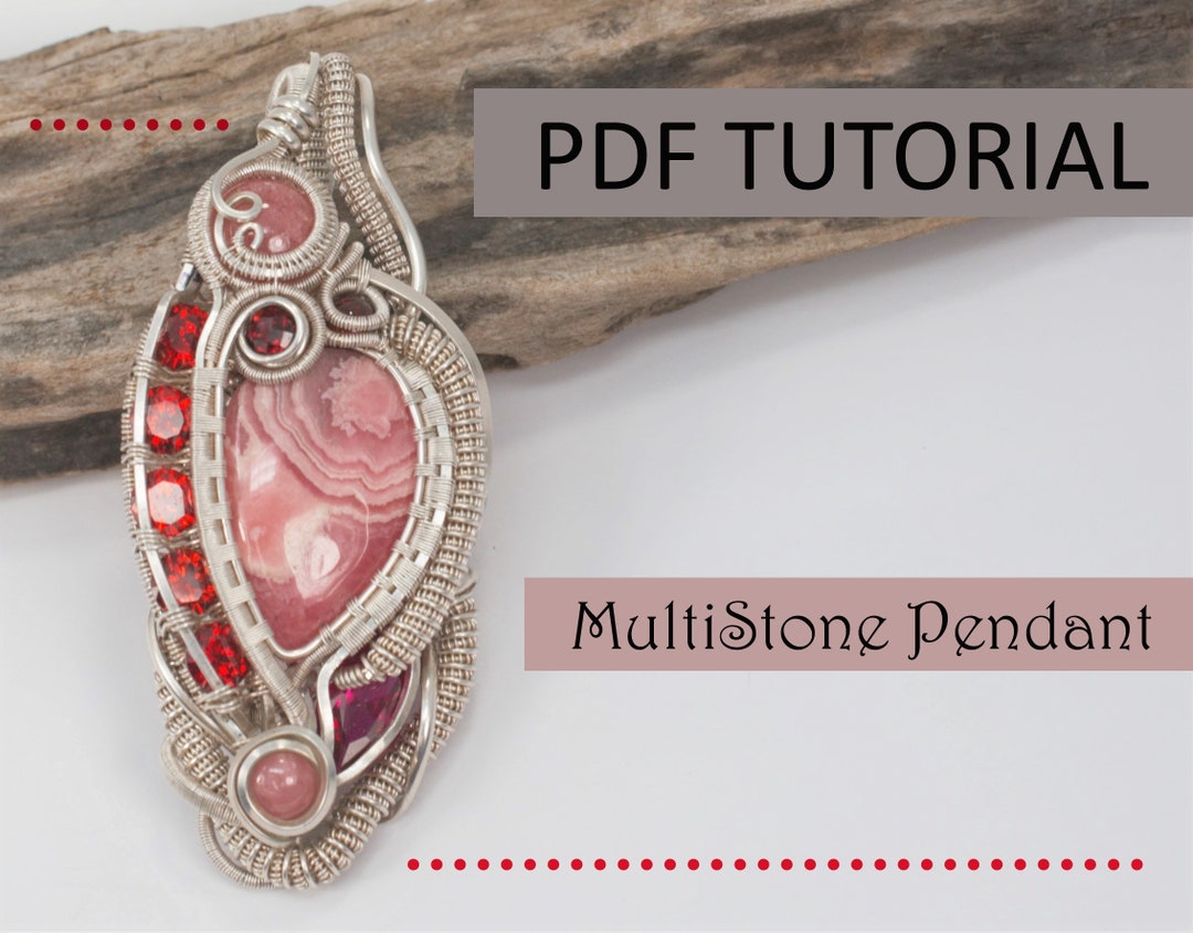 Wire-woven Multistone Pendant Tutorial Wire Weaving Class Heady Wrap ...
