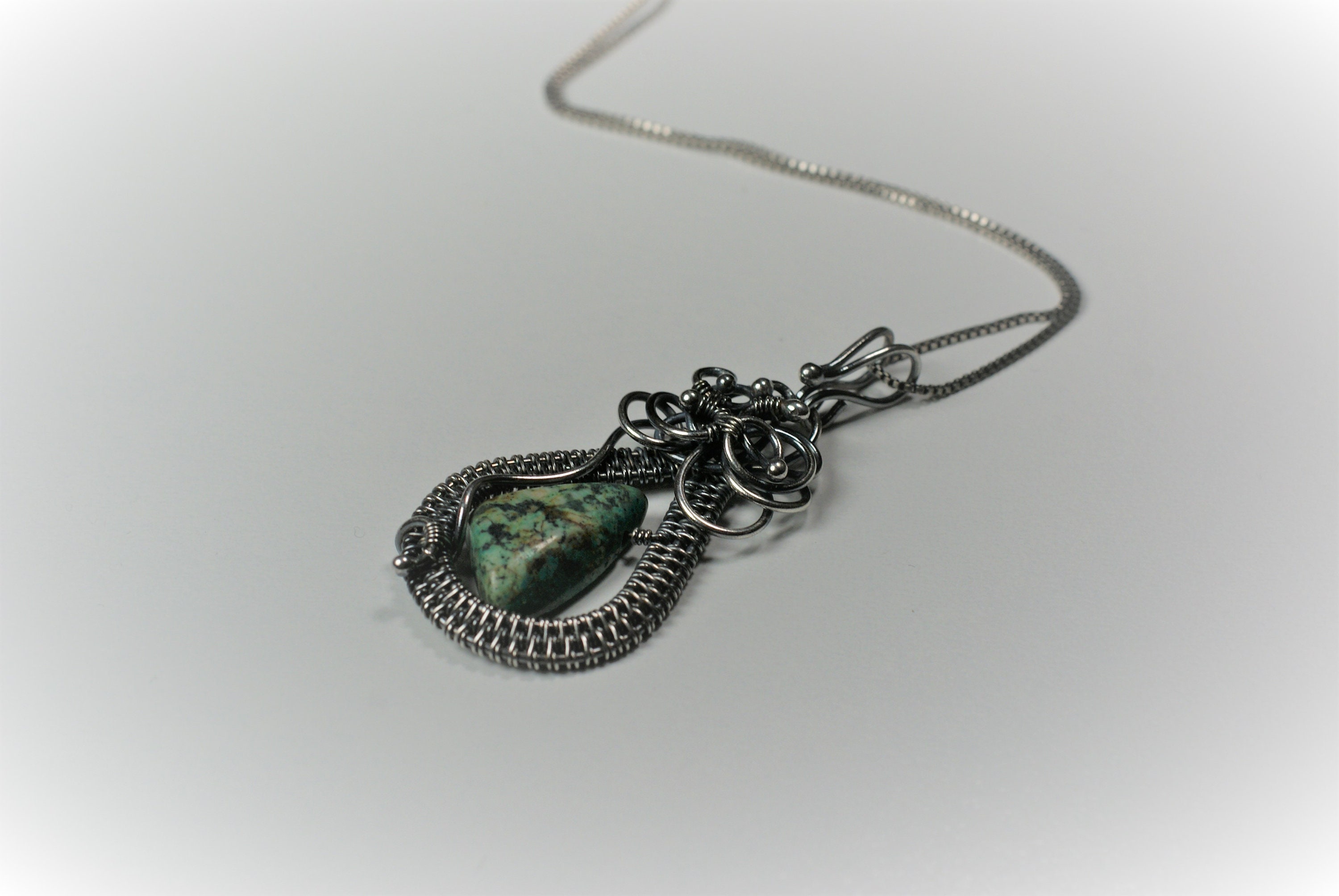 Teardrop Pendant - Wire Weaving Tutorial - Pendant Tutorial - Step by ...