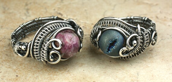Set of Three Ring Tutorials wire Rings wire Weaving How to Etsy Canada