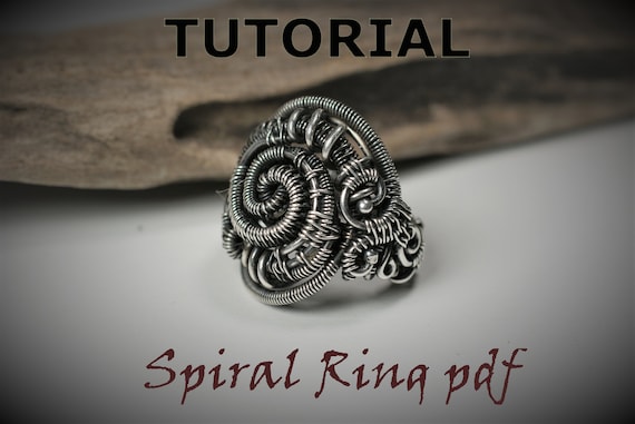 Spiral Ring Tutorial Wire Weaving Ring Tutorial Step by | Etsy