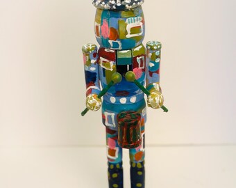 Hand Painted Nutcracker, Pink Nutcracker, Wooden Painted Nutcracker, Christmas Decor Gift - Etsy