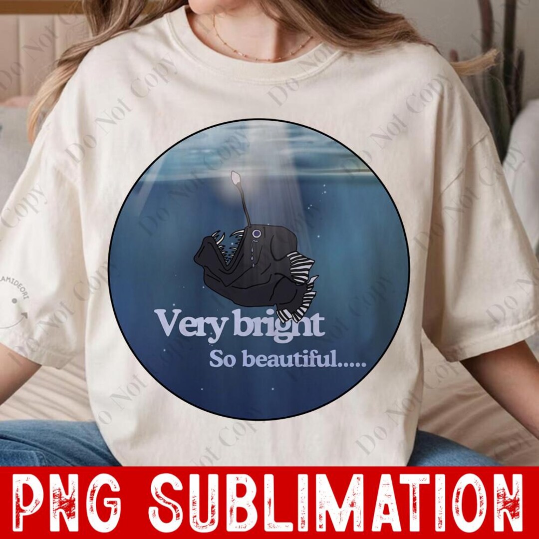 Black Seadevil Anglerfish Png, Anglerfish Png, Angler Fish Graphic Tee ...