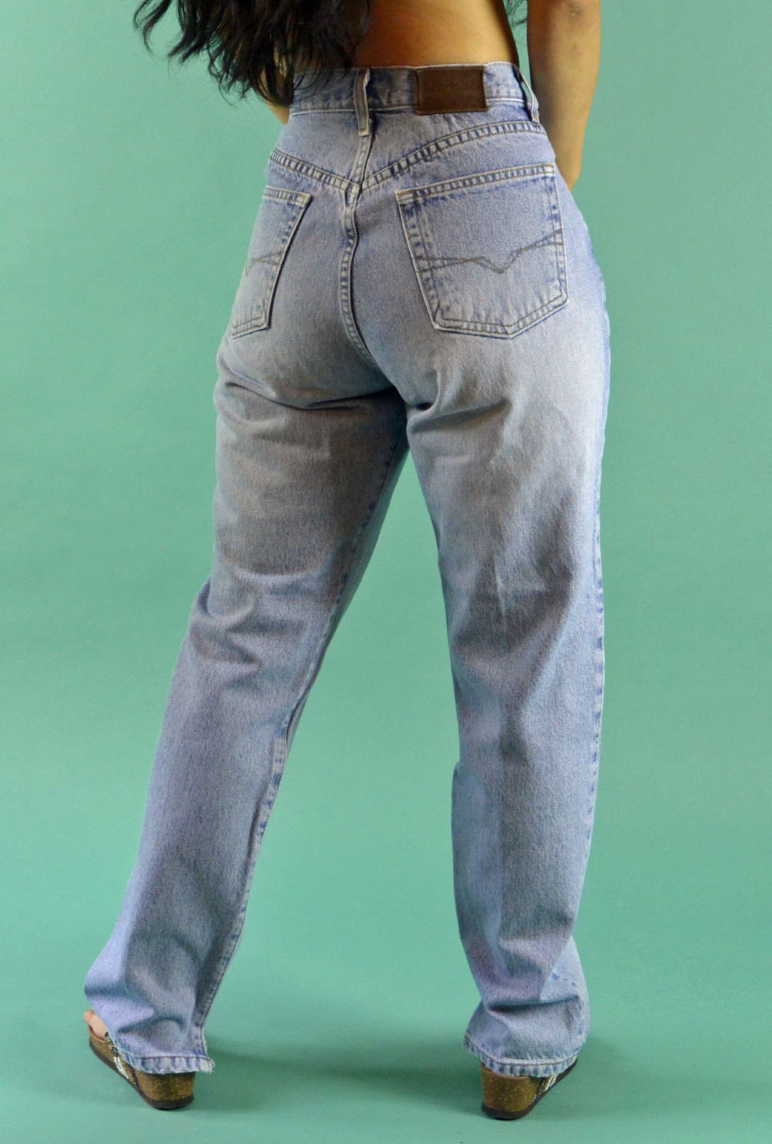 Vintage Guess Jeans 90s High Waisted Jeans Distressed Etsy