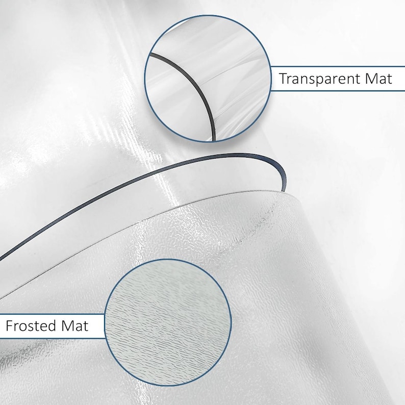 Transparent Clear Plastic Square Coffee Table Protector Cover 2mm Thick ...