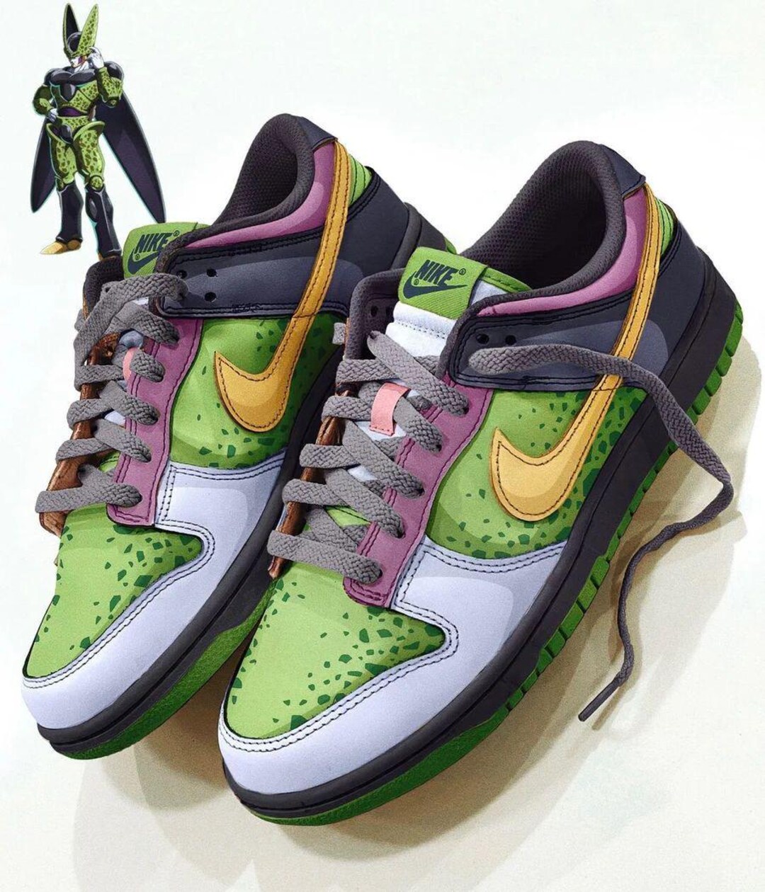 Cell Saga Dragon Ball Z Custom Dunks - Etsy