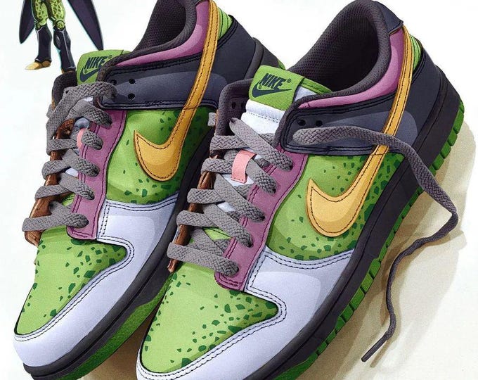 Cell Saga Dragon Ball Z Custom Dunks - Etsy