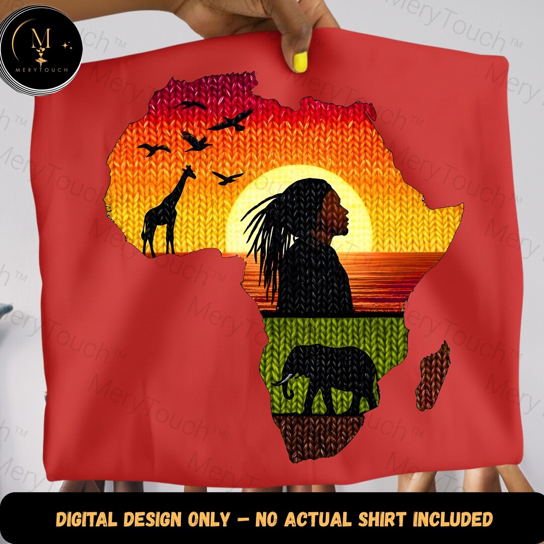 African Root Map Bundle PNG Afrocentric Design Black History Month Faux ...