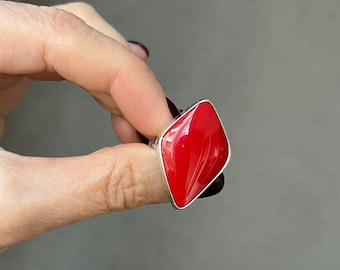 Ace of Diamond Ring - Etsy