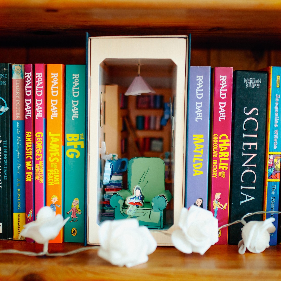 Build Your Own, Roald Dahl 'matilda' Book Nook | Cardboard Craft Toy ...
